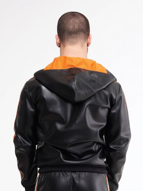 Mr Riegillio MR Tracksuit Jacket - Black - Orange Stripe – BeastBoyGear
