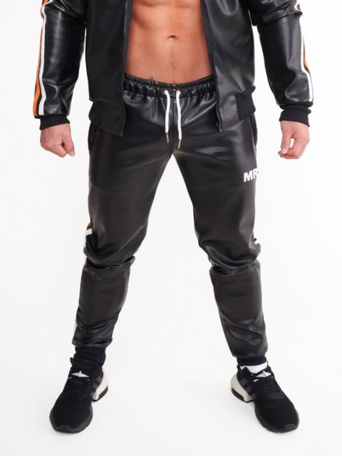 Mr Riegillio MR Tracksuit Pants - Black - Orange – BeastBoyGear